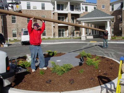 Flag Center > Services > Flagpole Installation